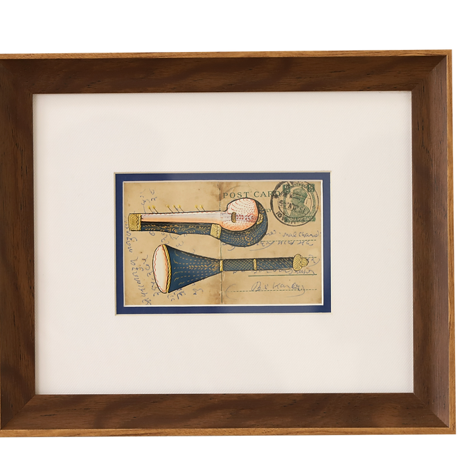 Khat Collection Wall Painting - Sitar & Shehnai Musical Instrument - B