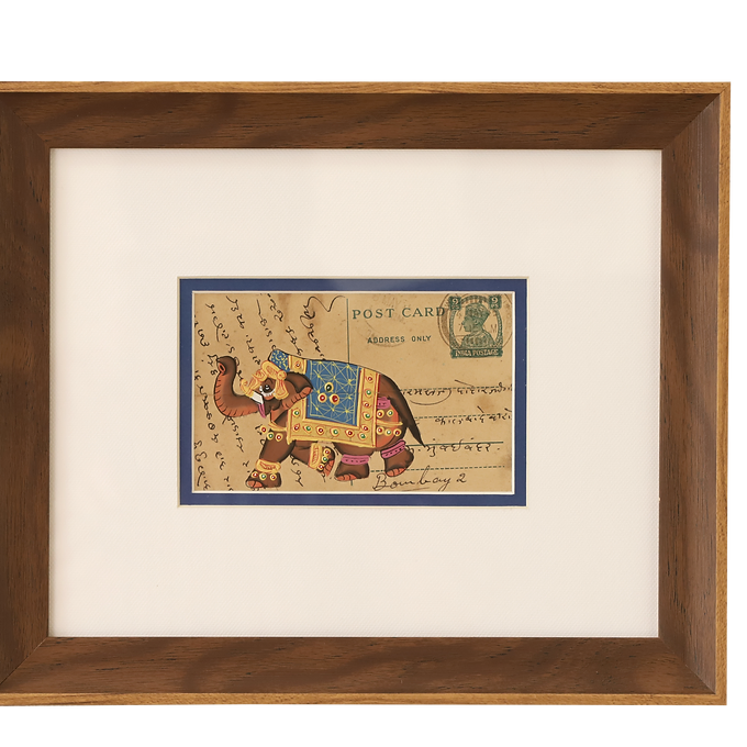 Khat Collection Wall Painting - Royal Elephant - Blue - R