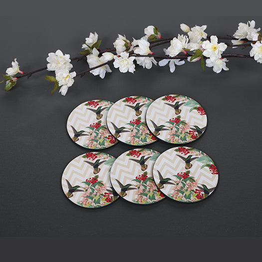 Charming Bird Series Round Coasters | Buy Tea Coasters for Table ...